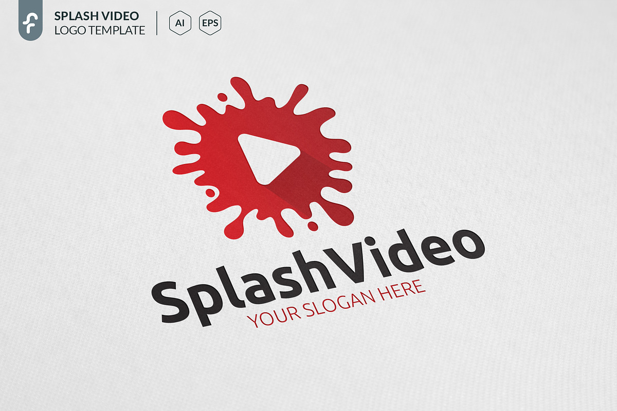 Splash Video Logo, a Branding & Logo Template by ft.studio