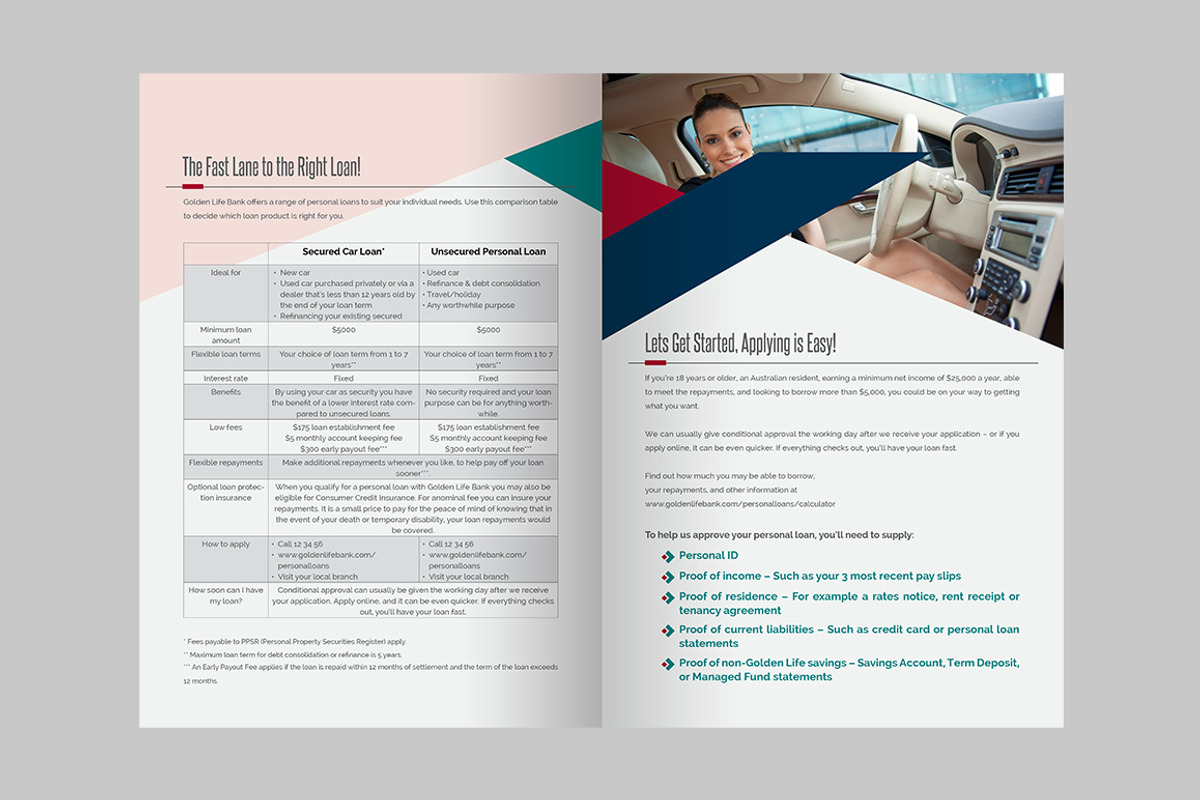 Personal Loan - Banking Brochure, a Brochure Template by Vackground