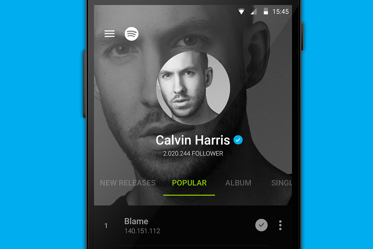Spotify in Material Design - UI KIT, a Templates & Theme by Marco Rizza
