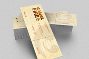 Gospel Fire Ticket Template, a Templates & Theme by Godserv Designs