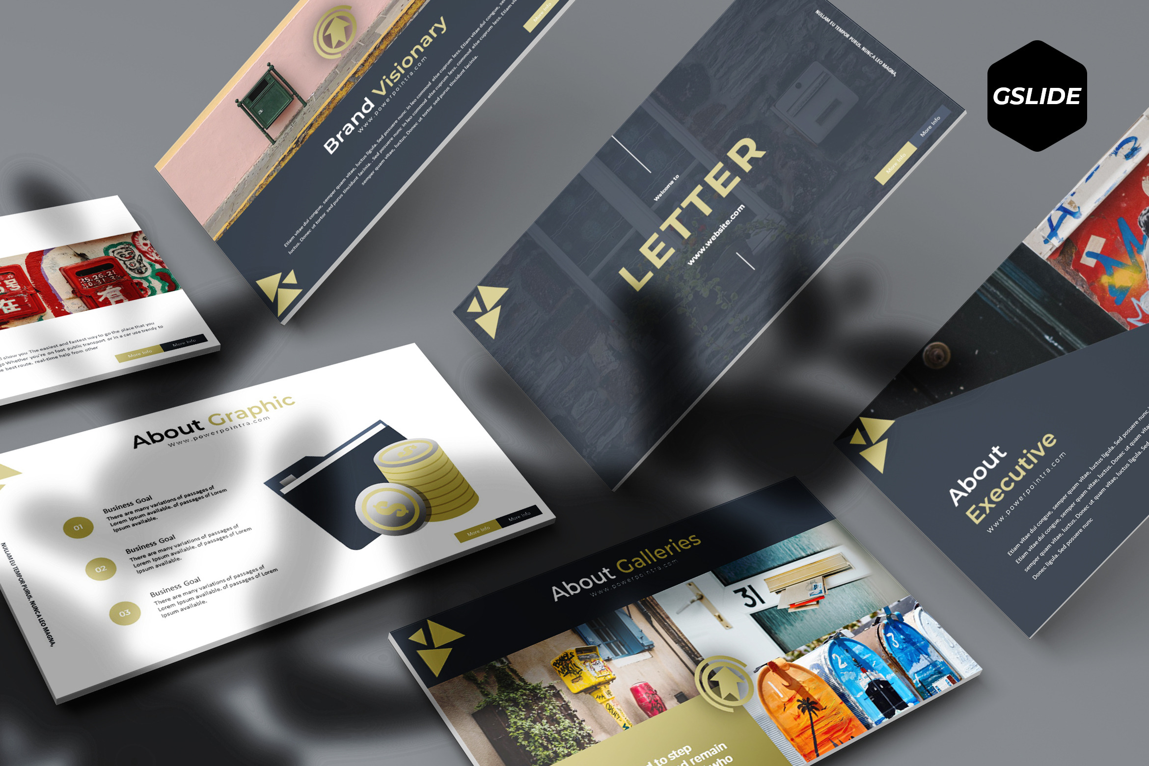 Letter - Google Slides Template, a Presentation Template by AQR Studio