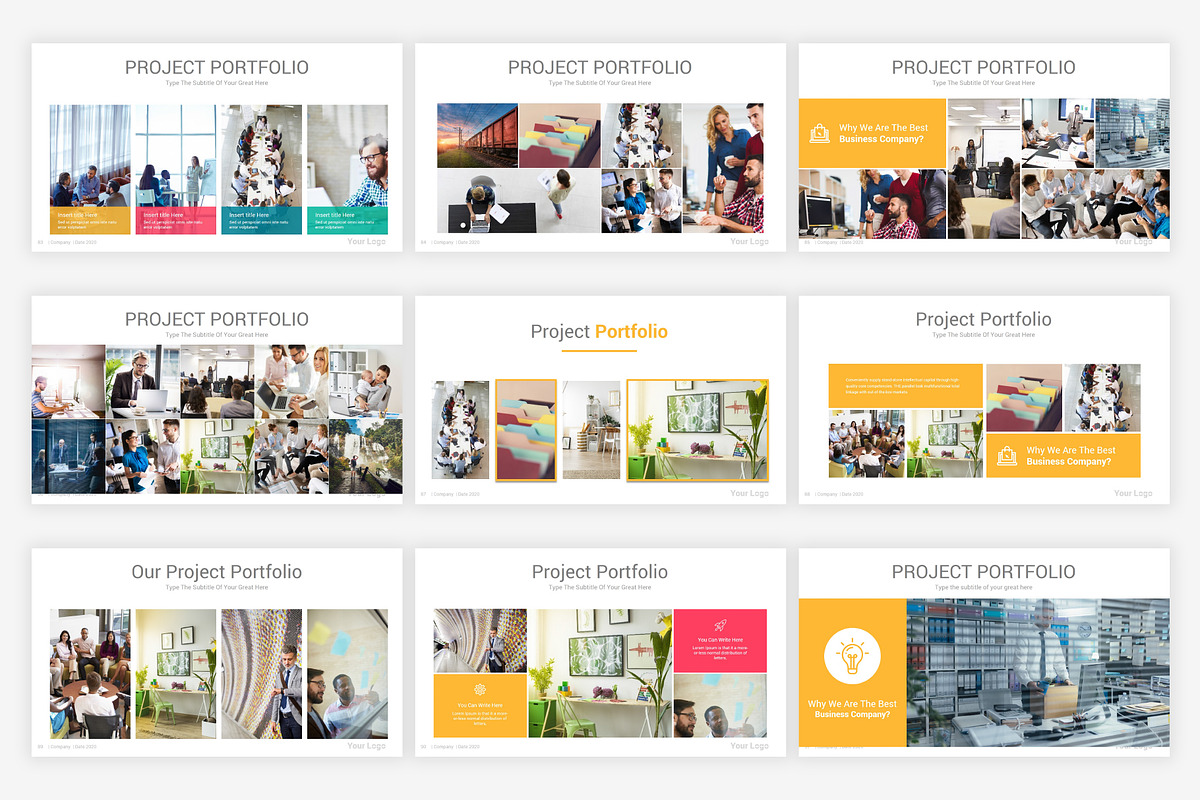 Portfolio Google Slides Template, a Presentation Template by SlideOne