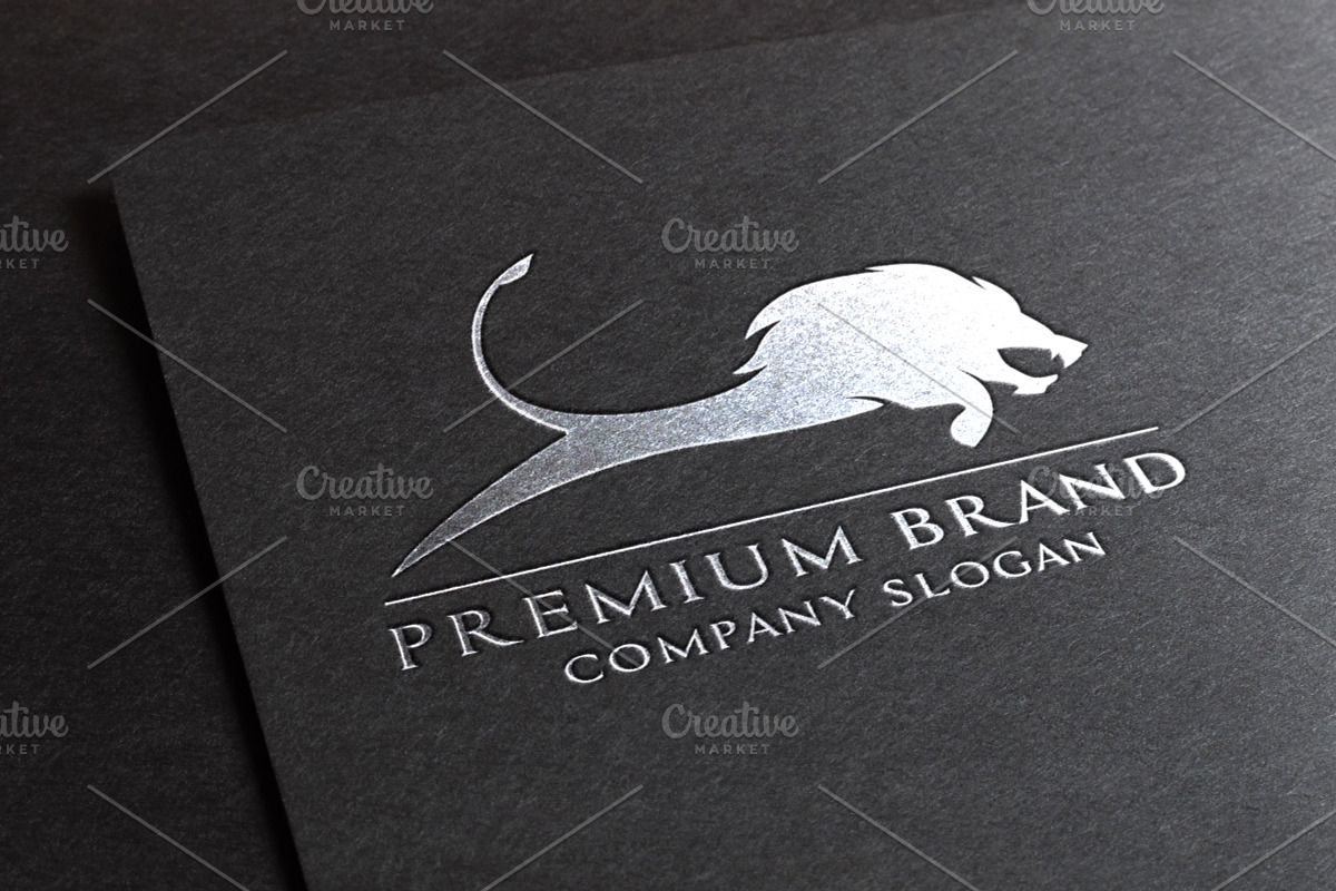 Premium Lion Logo & Mock-Up - Vector, a Branding & Logo Template by ...