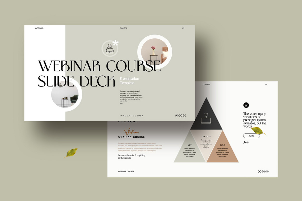 Webinar and Course Slides Template, a Presentation Template by ...