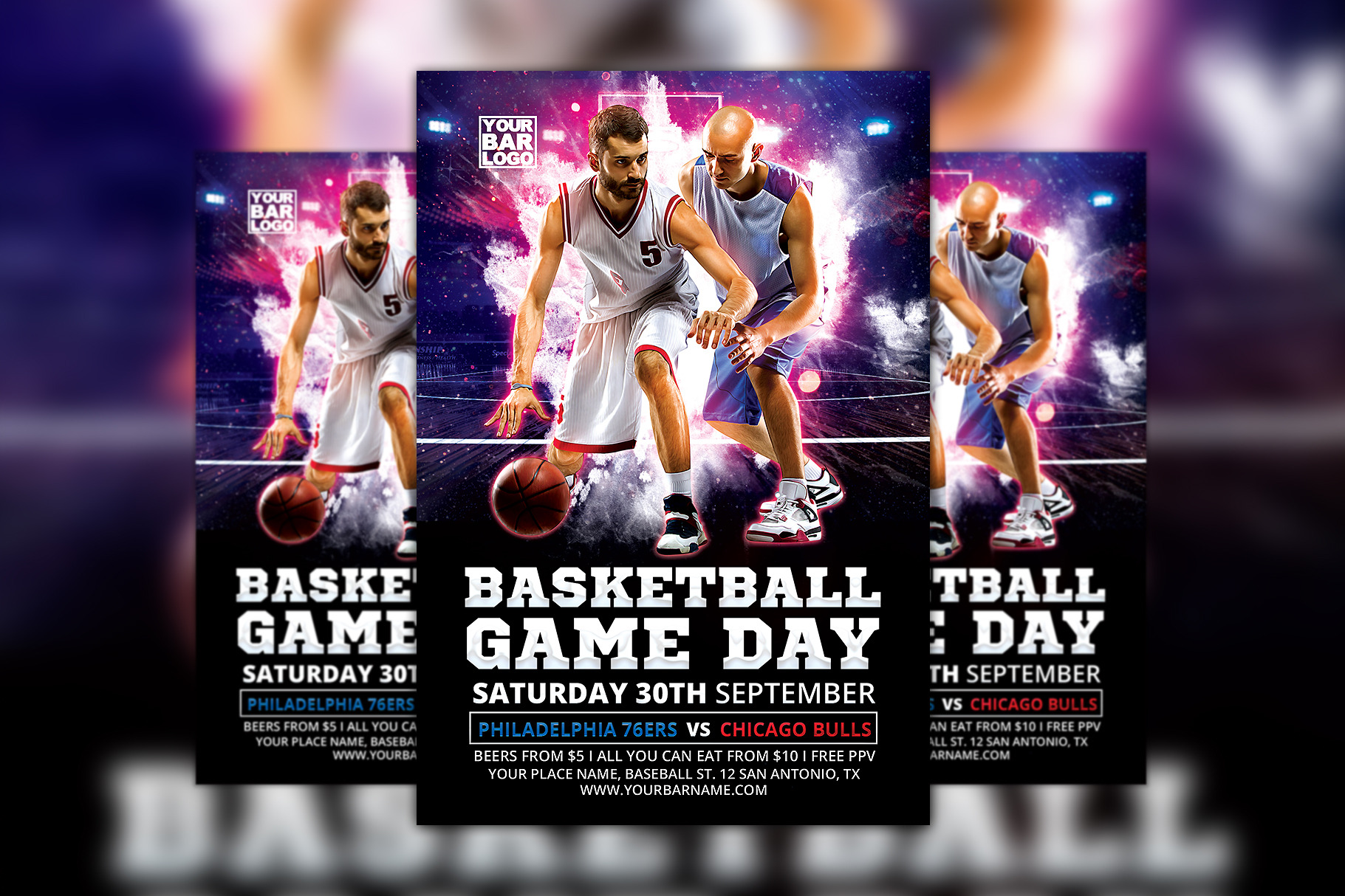 Basketball Game Day Vol 1 Flyer, a Flyer Template by Flyermind