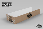 Open End Food Tray Packaging Mockup, a Packaging Mockup by INCDesign