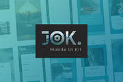JOK Mobile App UI KIT, an UI Kit Template by No.13