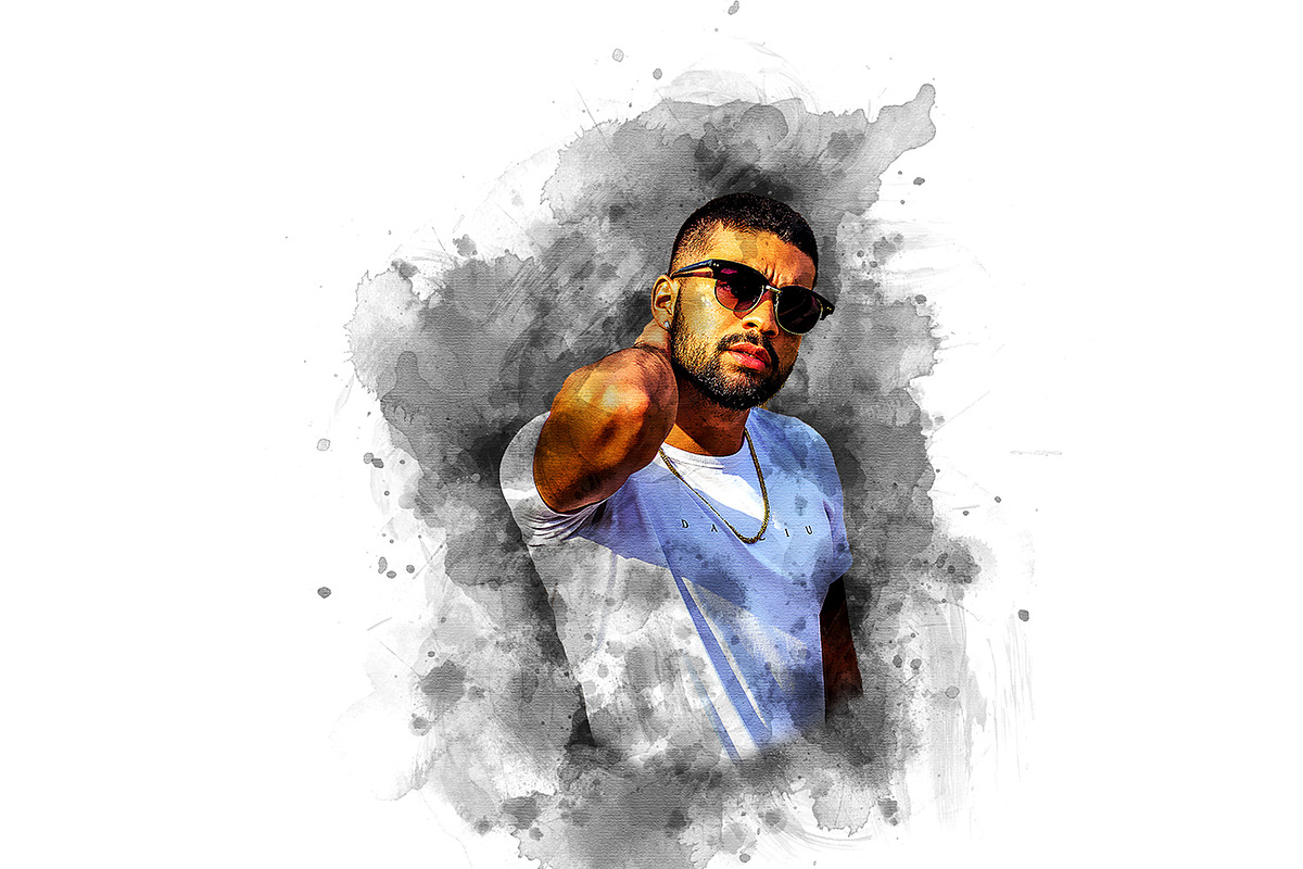 Ink Bleed Effect Photoshop Action, an Action Add-On by Studio Retouch