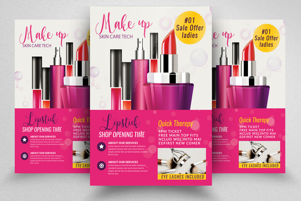 Cosmetic Product Flyer Template, a Flyer Template by Business Flyers