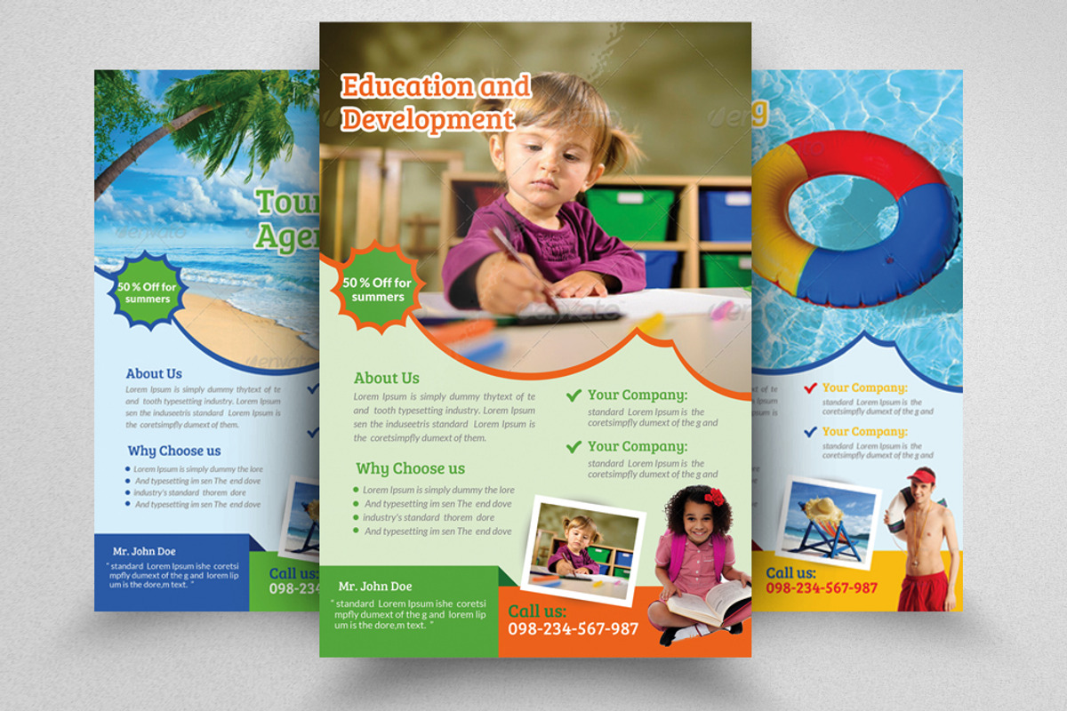 Multipurpose Flyer template, a Flyer Template by Psd Templates