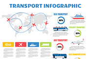 Transport infographic vector set, a Person Illustration by KitVector