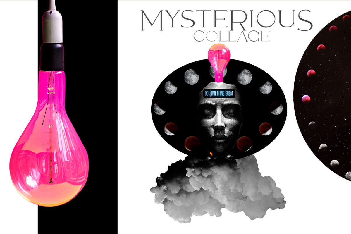 Mysterious collage creator Cuts, an Object Graphic by 60secondsArt