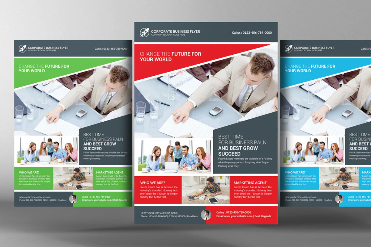 Business Work Flyer, a Flyer Template by graphicforest