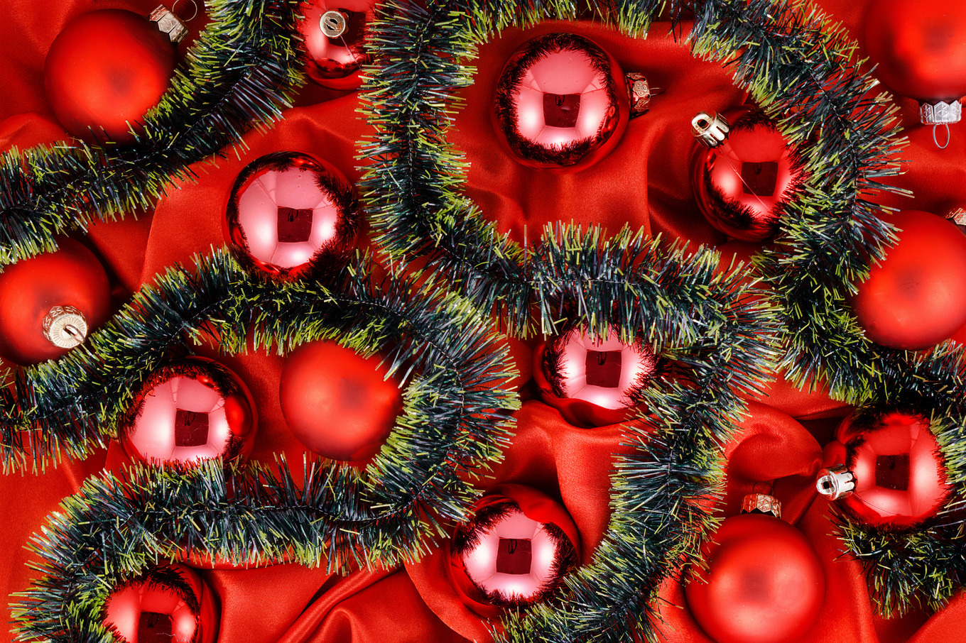 Red and green Christmas background, a Holiday Photo by PhotoVector