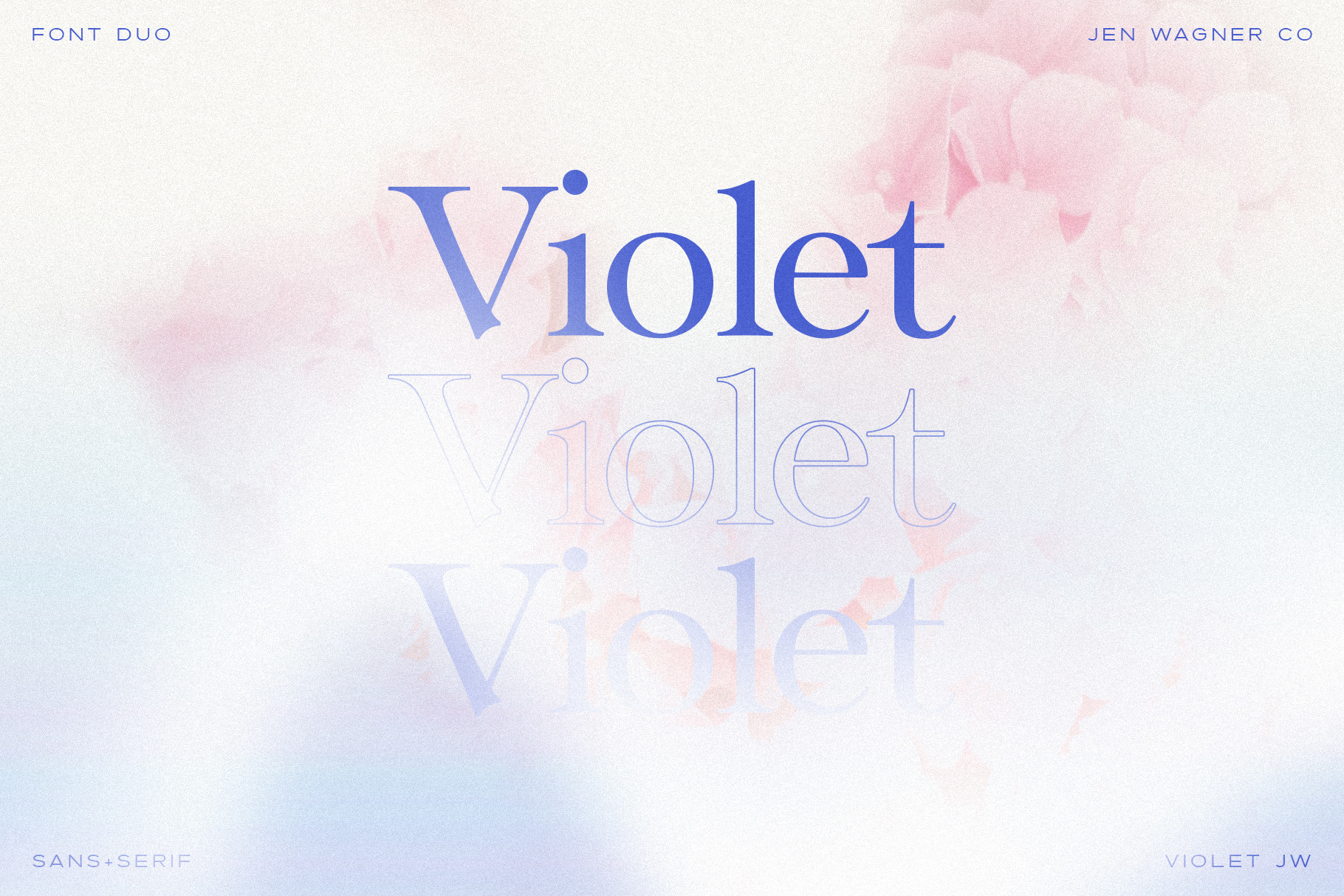 Violet JW Professional Font Duo, a Serif Font by Jen Wagner Co