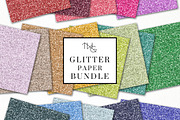 Glitter Paper Bundle 80 Colors, a Texture Graphic by TWG Designs