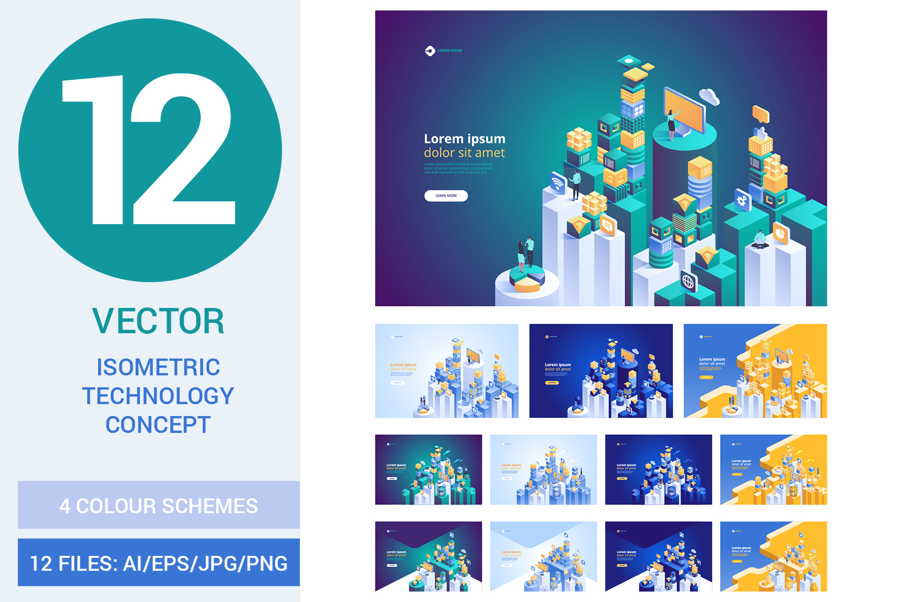 Isometric technology concept, a Technology Illustration by IcoMaker