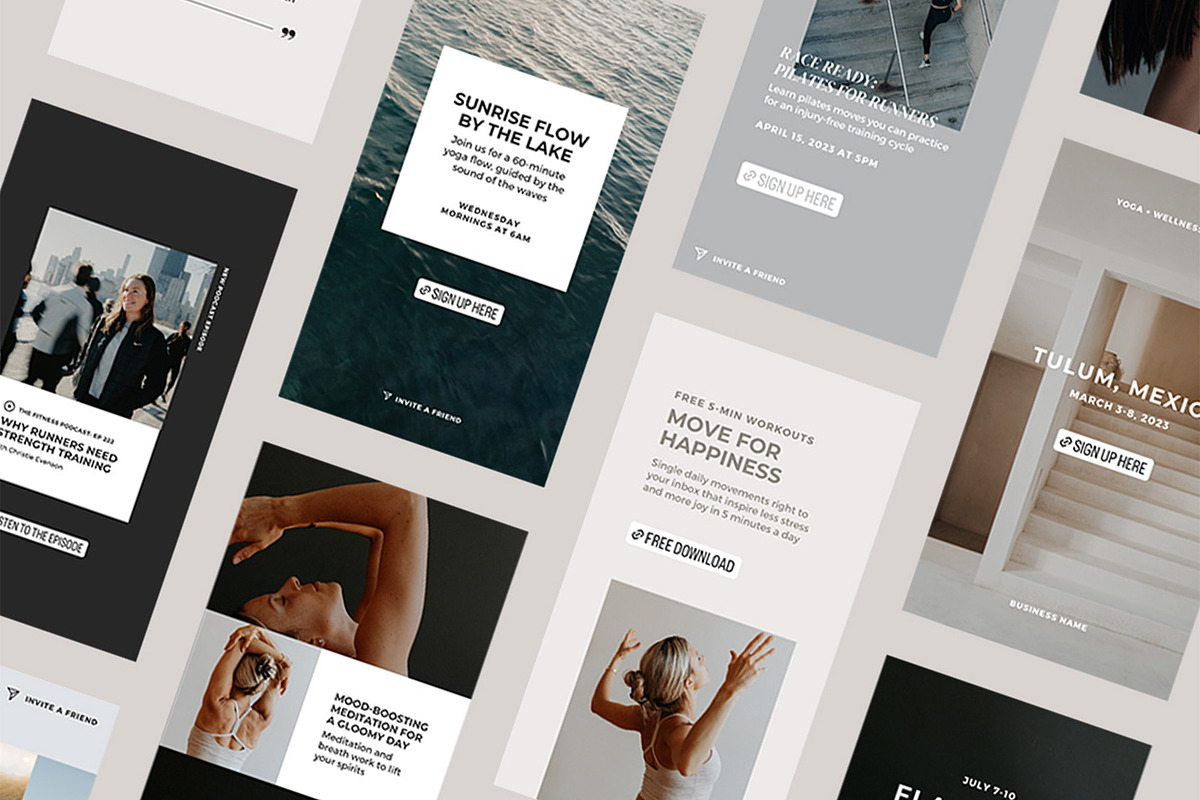 Fitness & Wellness Instagram Templates
