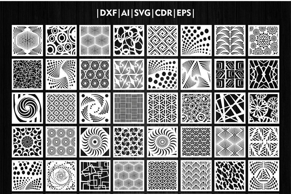 100+ Decorative square panels, a Graphic by CncCutModel