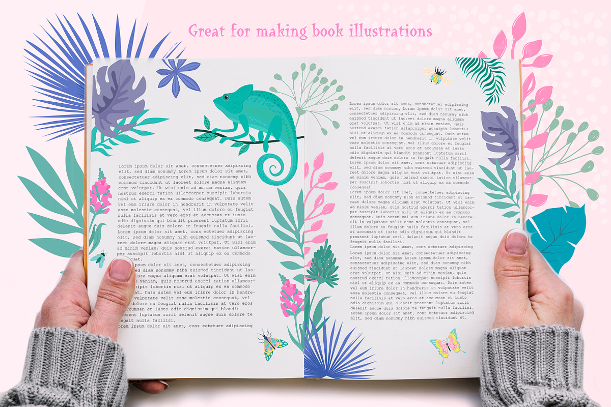 Nature / insect & plants kit, a Decorative Illustration by Mio Buono