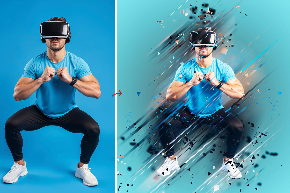 Mirror Dispersion Photoshop Action