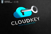 Cloud Key Logo, a Branding & Logo Template by ft.studio