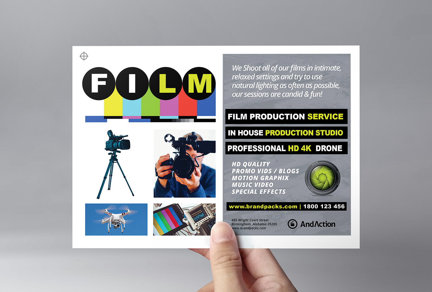Videographer Flyer Template, a Flyer Template by BrandPacks