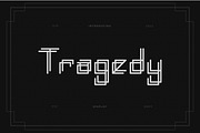 Tragedy Display Font, a Serif Font by infernostudio3