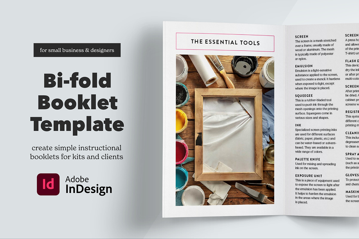 Bifold Booklet InDesign Template, a Brochure Template by Dandymark
