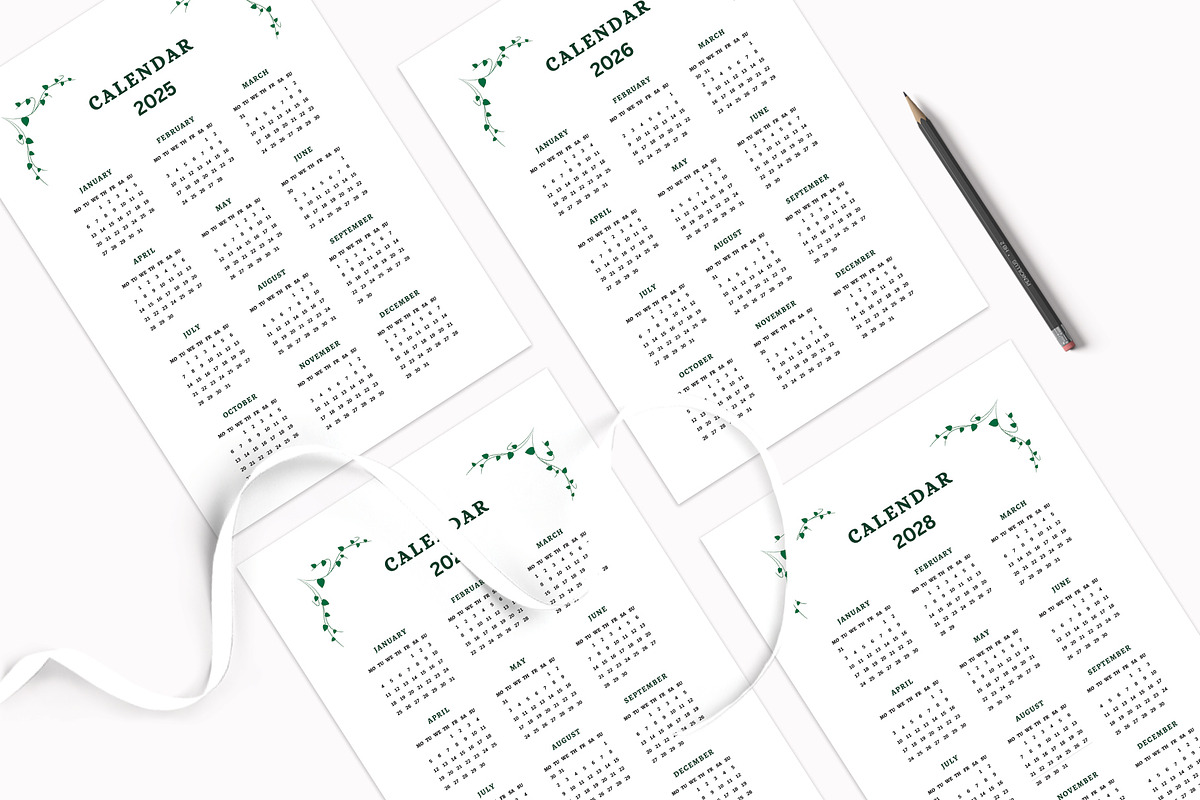 Calendar Template, a Stationery Template by Design Zone