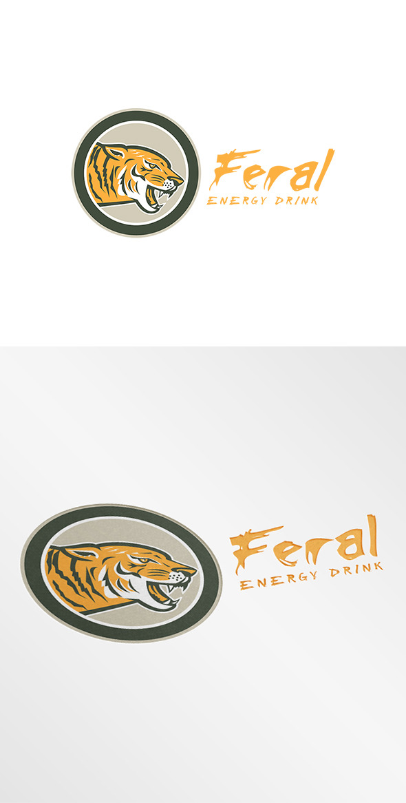 Feral Energy Drink Logo, a Branding & Logo Template by patrimonio