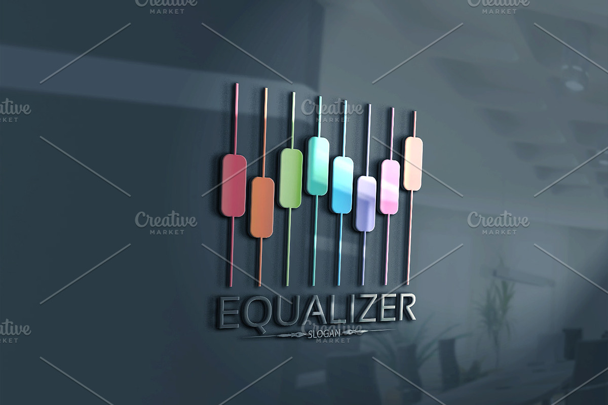 Equalizer Logo, a Branding & Logo Template by Josuf Media | Creative Market