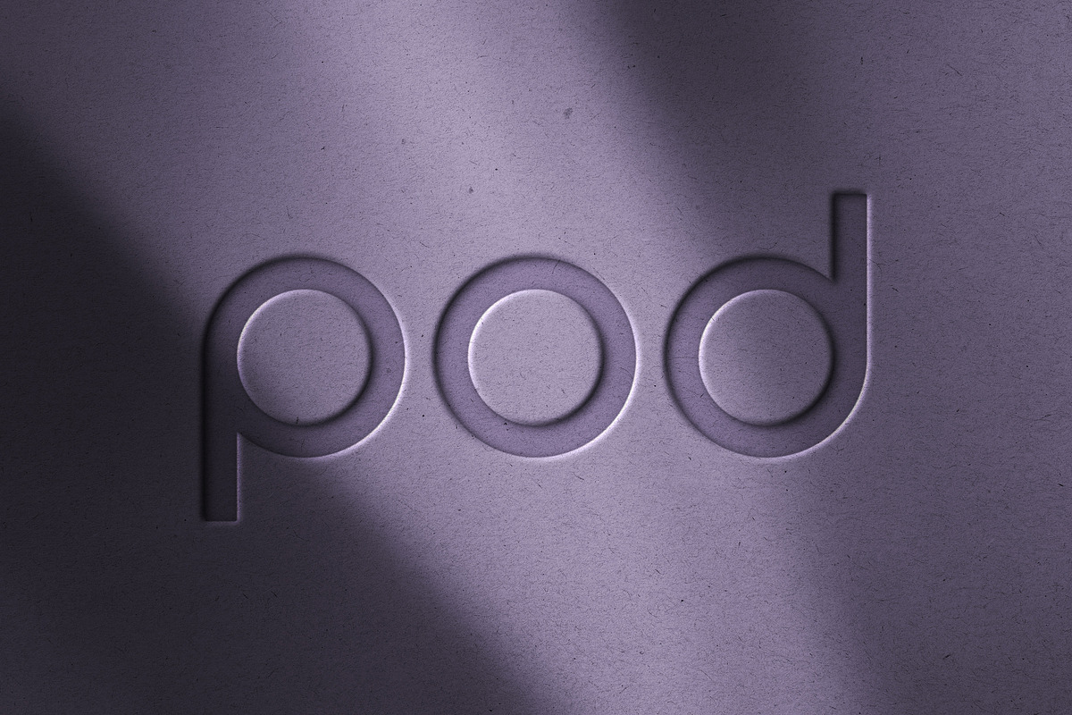 Debossing Logo Mockup, a Mockup by Design Squad