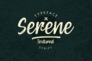 Serene Textured Script, a Script Font by vectalex
