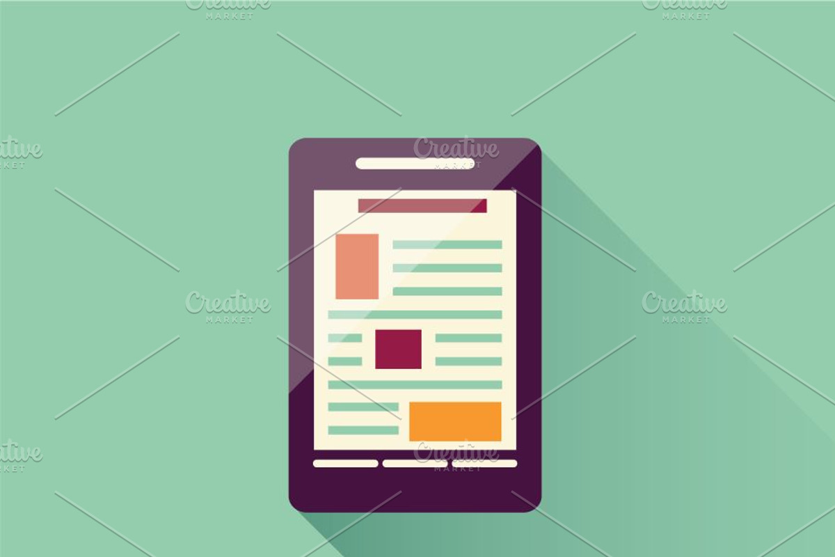 Electronic Devices - Flat, a Technology Illustration by Blue Lela Design
