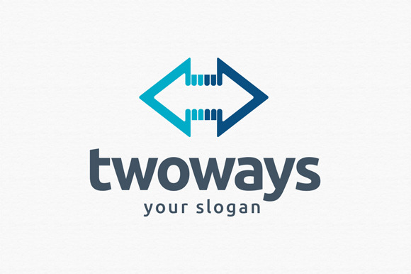 Two Ways Logo Template, a Branding & Logo Template by PixaSquare