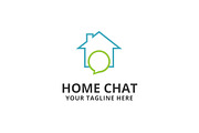 Home Chat Logo Template | Branding & Logo Templates ~ Creative Market