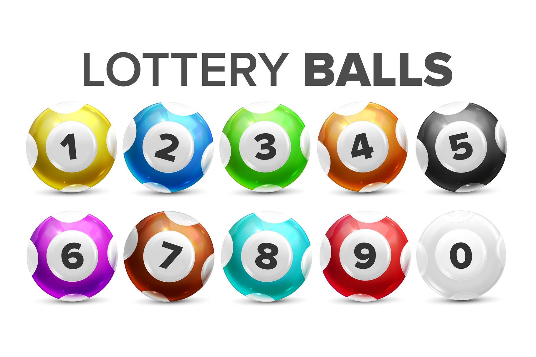 Balls With Numbers For Lottery Game, an Object Graphic by pikepicture