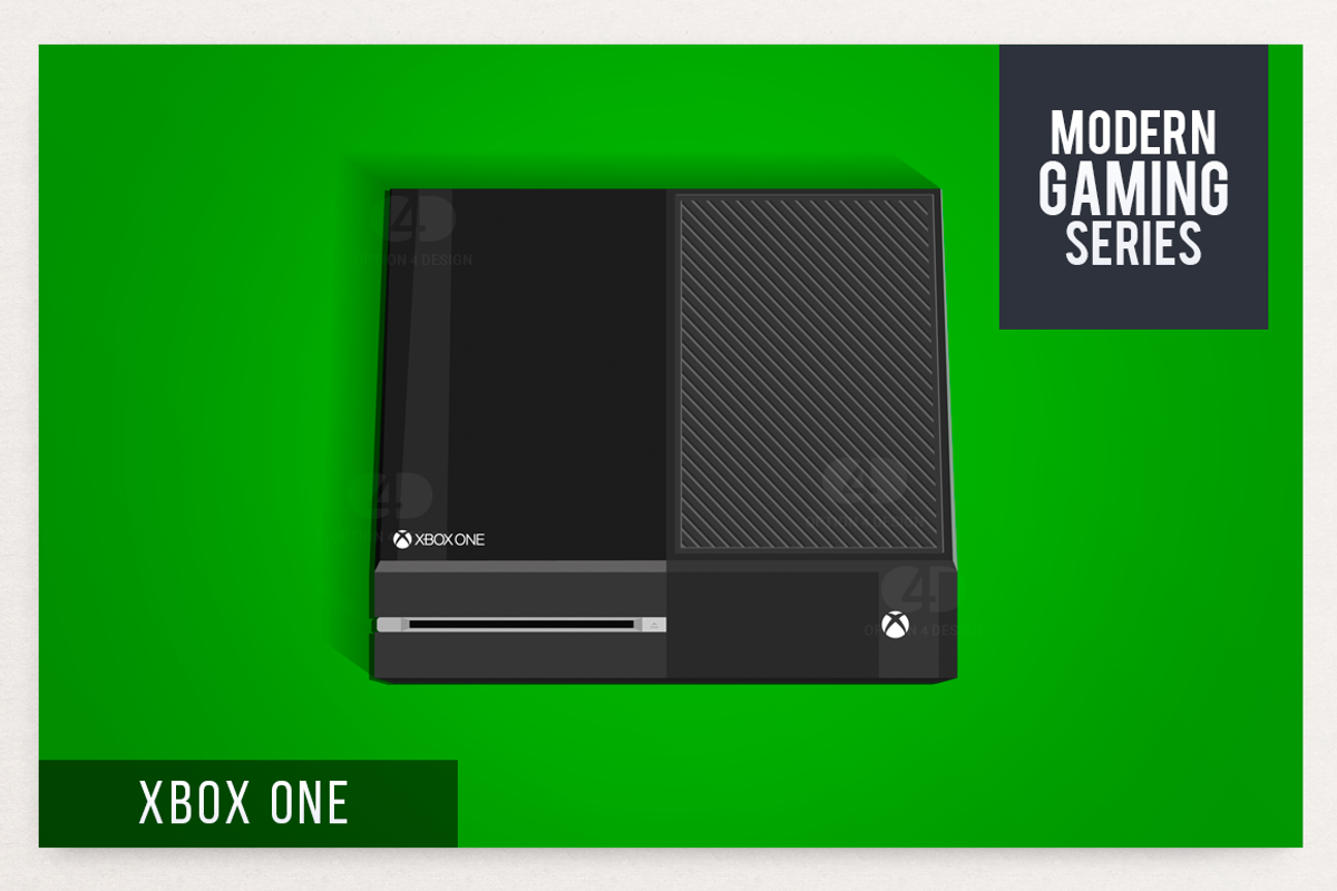 Microsoft Xbox One, an Illustration by Option 4 Design
