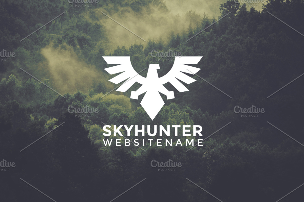 Skyhunter Logo Template, a Branding & Logo Template by pne-design