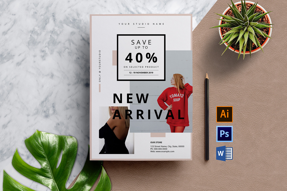 Multipurpose Sale Flyer Template, a Flyer Template by SmmrDesign