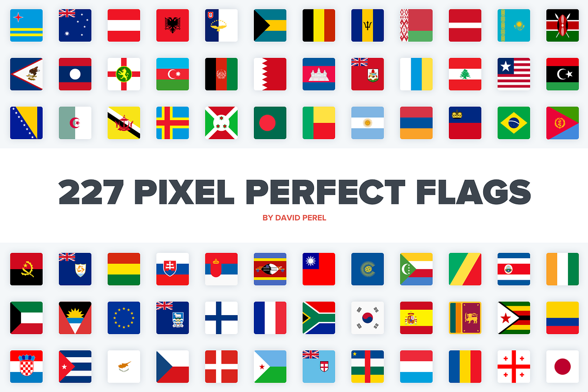 Pixel Perfect Flags, an Icon by David Perel