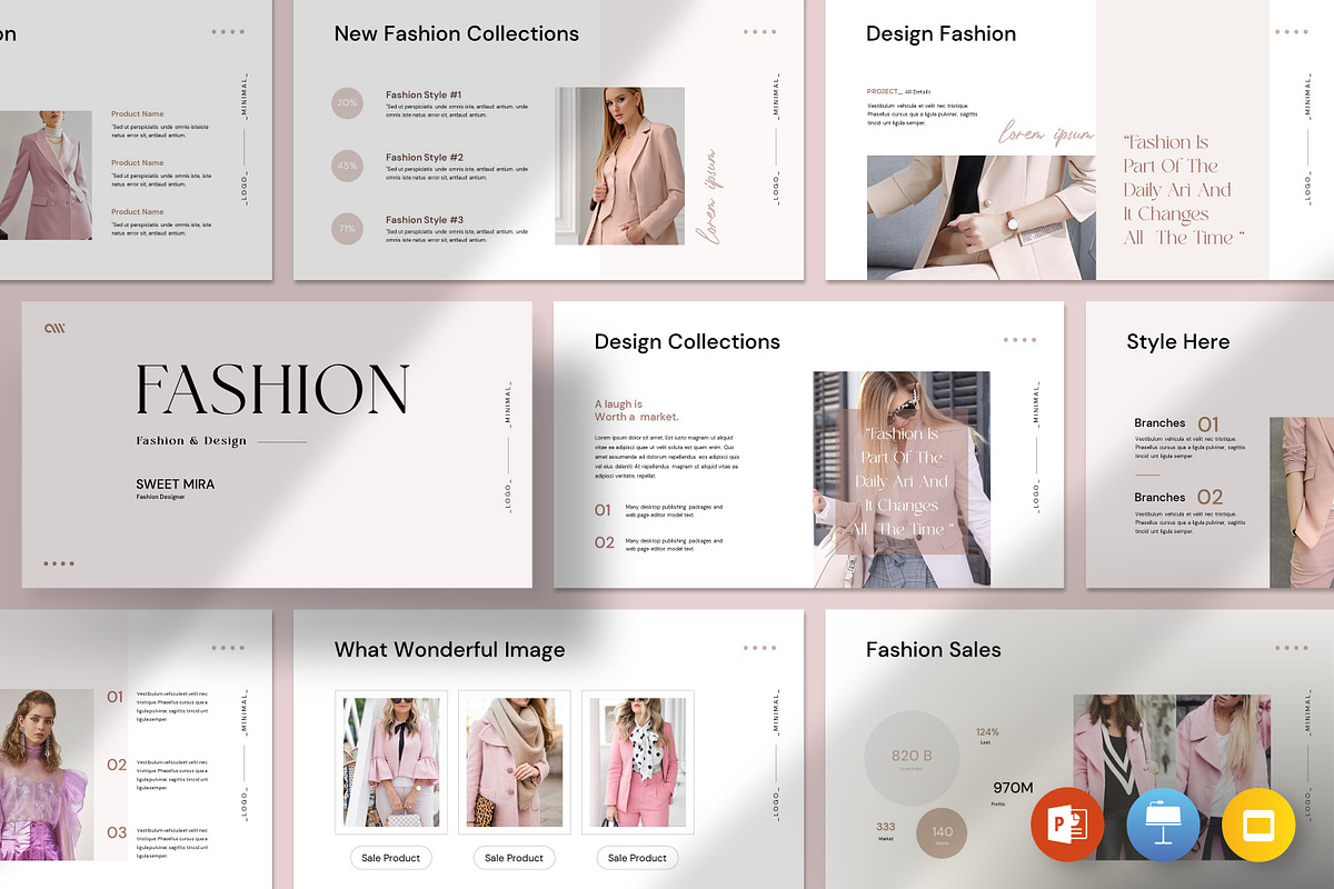 Fashion Design Presentation Template, a Presentation Template by ...