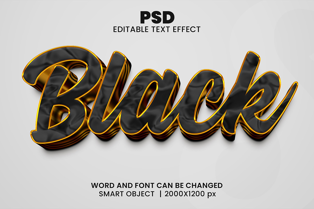 3D Text Effect Bundle for photoshop, a Layer Style Add-On by bdrobin