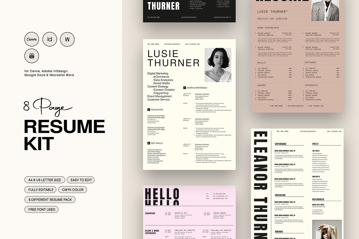 Resume Kit, a Resume Template by UX-group