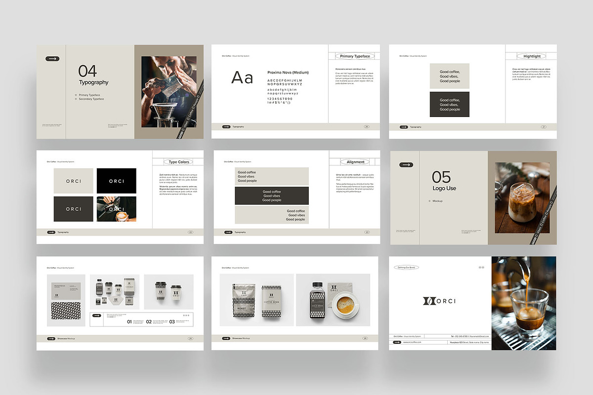 Brand Guidelines Presentation Layout, a Presentation Template by BrandPacks
