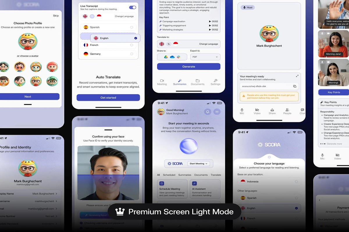 Scora AI Meeting Video Mobile Apps