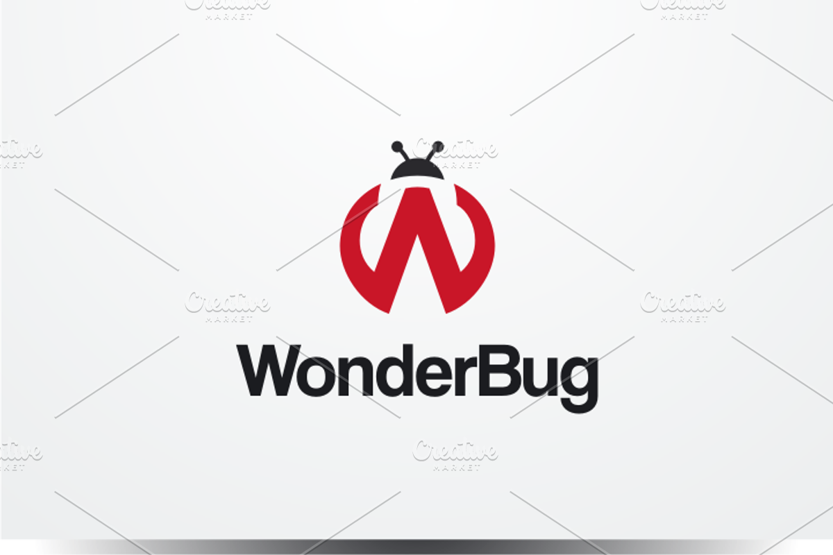 Wonder Bug - W Logo, a Branding & Logo Template by yopie | Creative Market