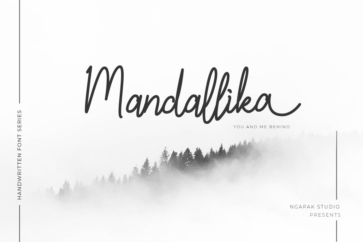 Mandallika | Handwritten Font Series, a Script Font by Ngapak Studio