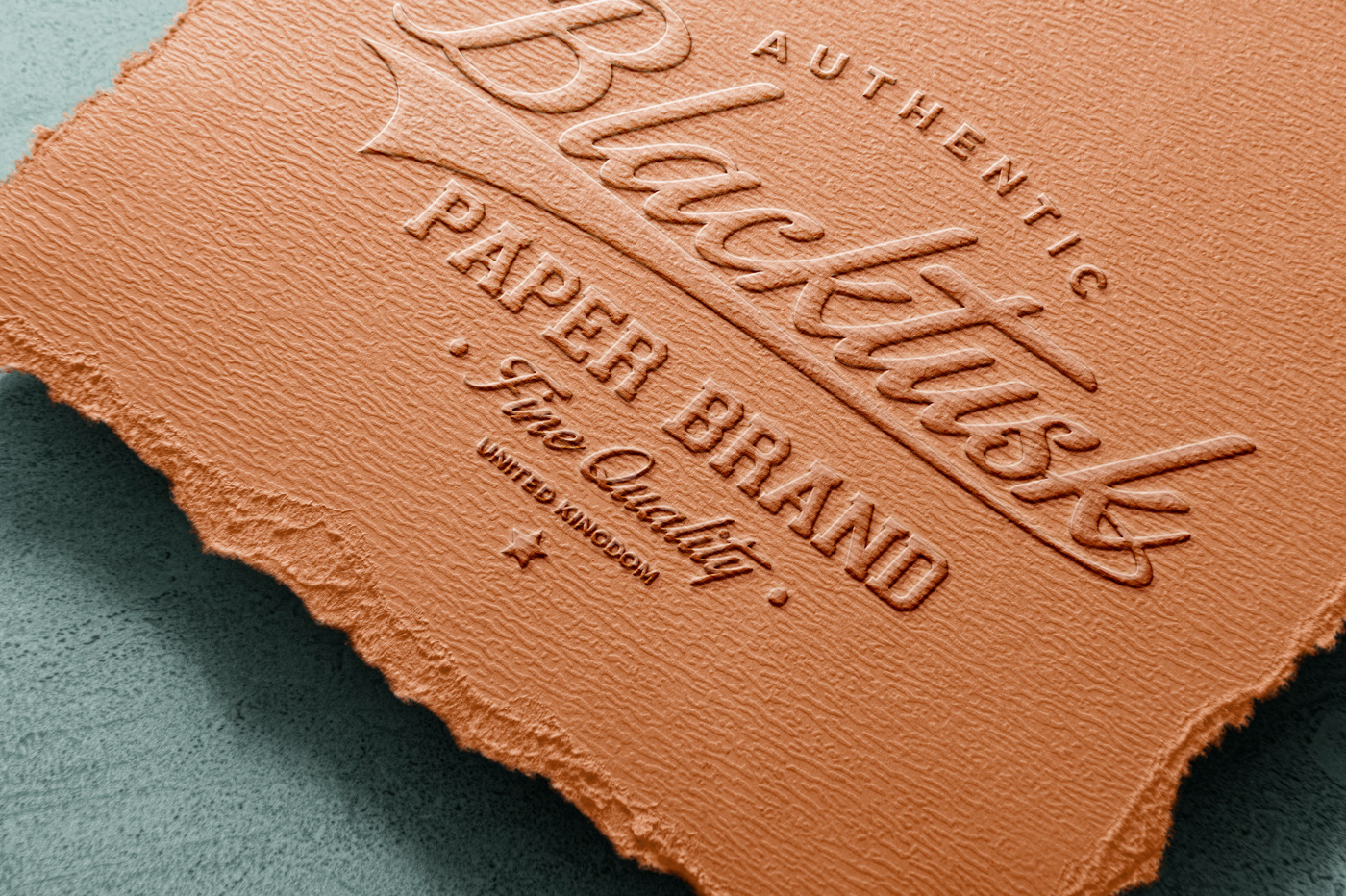 Ragged Paper Logo Mockup, a Product Mockup by GfxFoundry